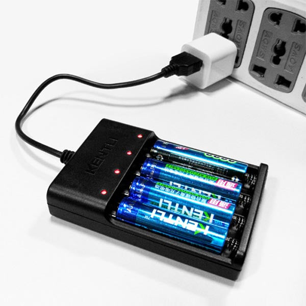 USB Powered Rechargeable Lithium Battery Charger – USB Powered Gadgets